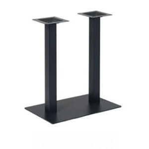 Black Double Column Table Base | ForRestaurants