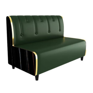 Green Velvet Restaurant Booth - Custom Made