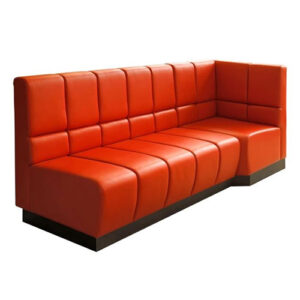 Green Velvet Restaurant Booth - Custom Made