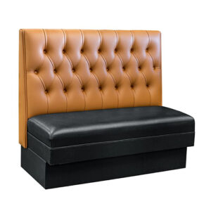 Green Velvet Restaurant Booth - Custom Made