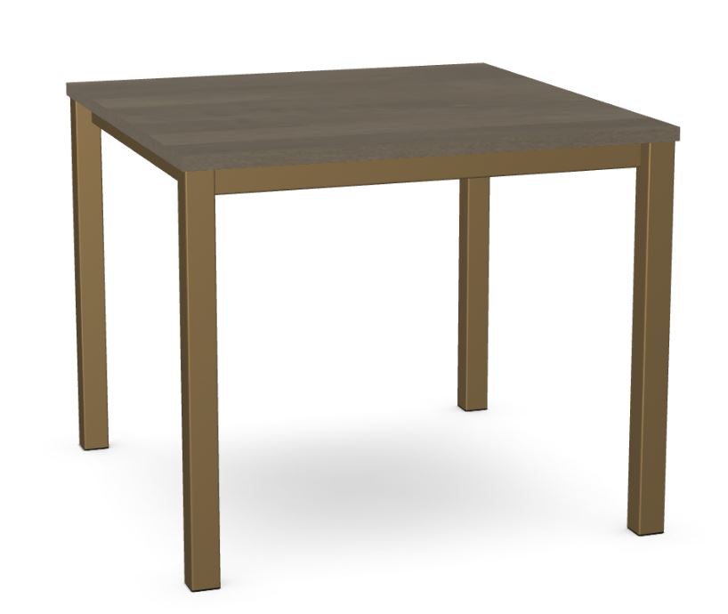 Square Restaurant Table in Metal Legs