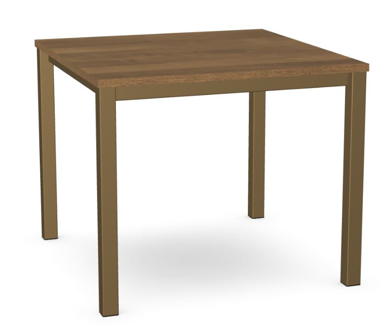 Square Restaurant Table in Metal Legs