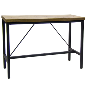 Indoor MDF-Bar Height Table with Metal Legs | ForRestaurants