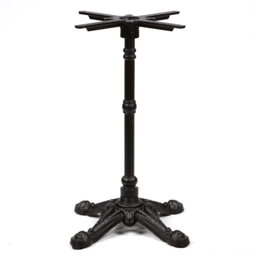 Black Cast Iron Bistro Style Table Base For Restaurant